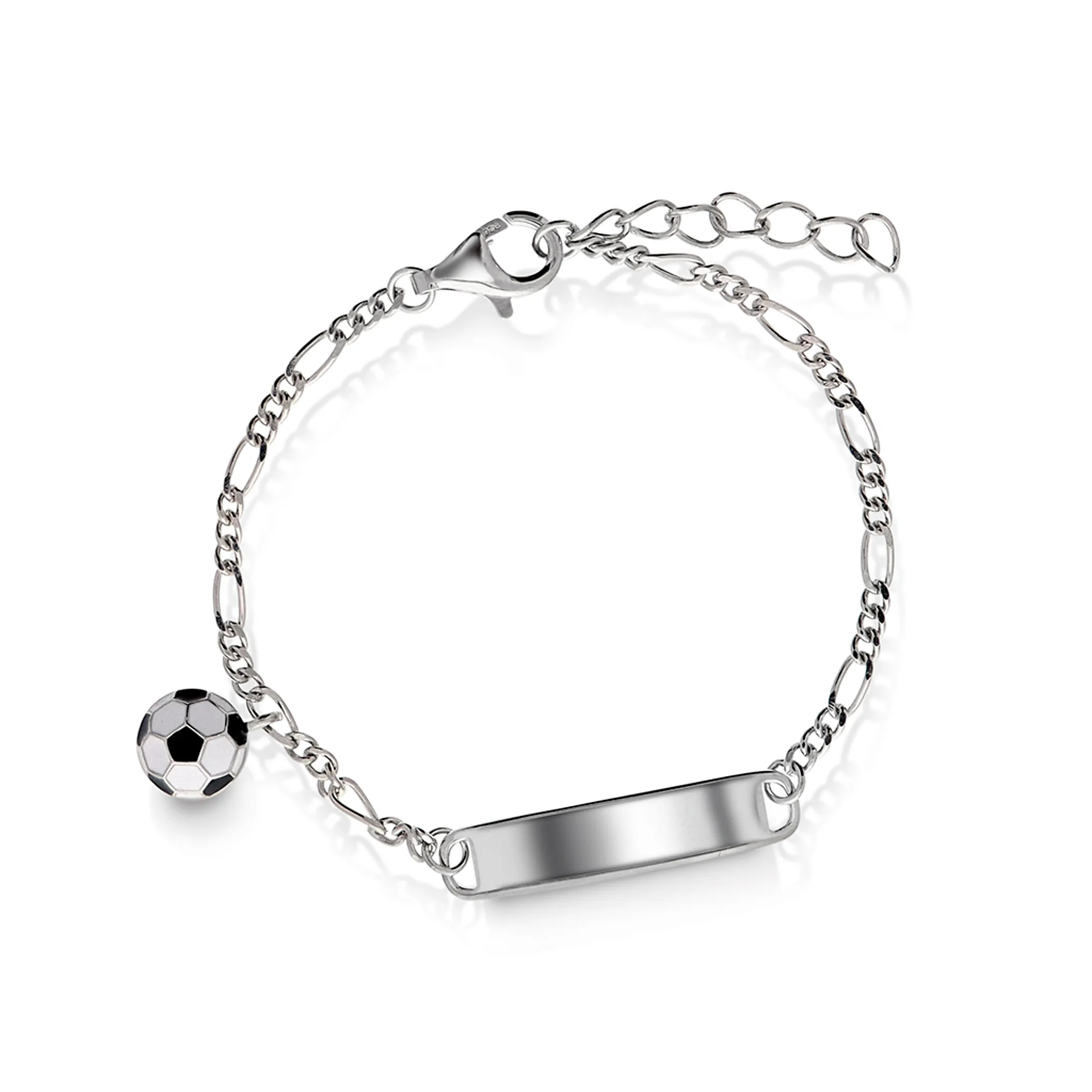 Armbånd til barn i 925 sølv med fotball | Gullfunn
